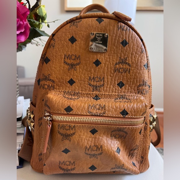MCM | Bags | Mcm Stark Side Stud Small Backpack | Poshmark